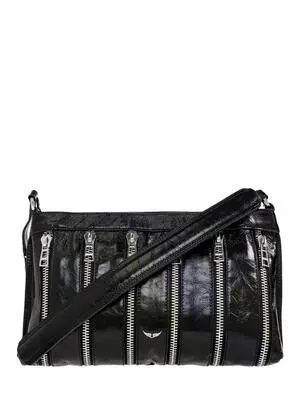 ZADIG&VOLTAIRE Sunny Moody Multiple-Zip Leather Shoulder Bag