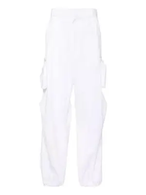Prada Straight Cotton Cargo Trousers - White