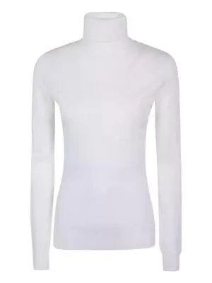 Elisabetta Franchi Roll-neck Knit Sweater - White