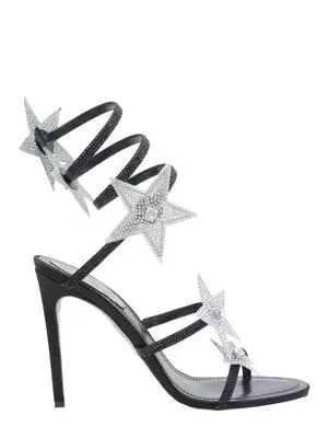 Rene Caovilla 105mm Cleo Sandals - Black