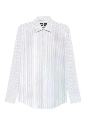 BOSS Striped Long-sleeve Shirt - White