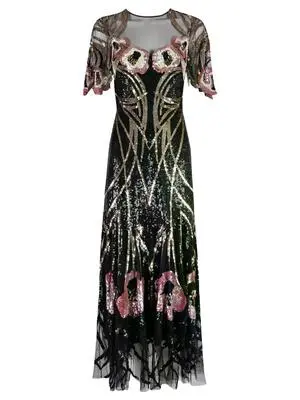 TEMPERLEY LONDON Natalia Sequin-embellished Dress - Black