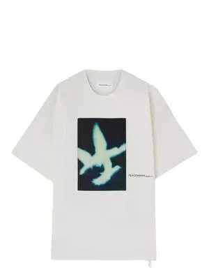 PEACEMAKER OAMC Bird-print Cotton T-shirt - White