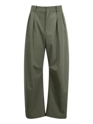 Loewe Pleated Barrel Trousers - Green