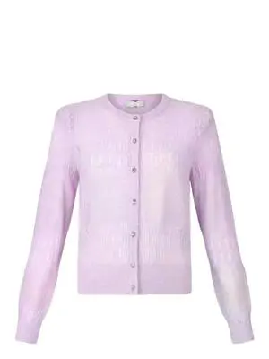 Liu Jo Lace-stitch Cardigan - Pink
