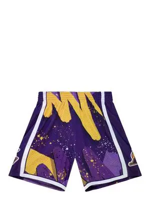 Mitchell & Ness Nba La Lakers 2009 Hyper Hoops Swingman Shorts - Purple