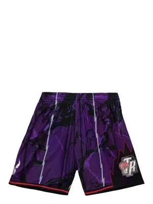 Mitchell & Ness Nba Toronto Raptors 1998 Team Marble Swingman Shorts - Purple