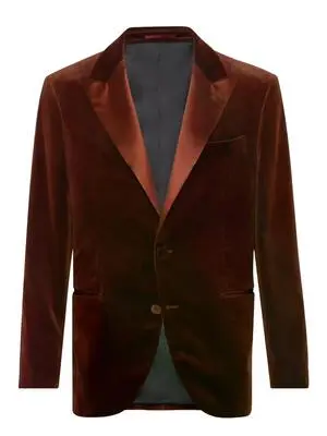 Brunello Cucinelli Silk-blend Blazer - Brown