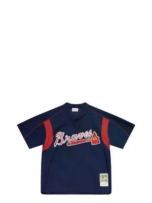 Mitchell & Ness Mlb Atlanta Braves 2003 Chipper Jones Baseball Jersey - Blue