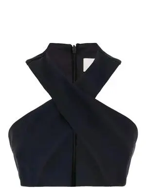 SEAFARER Cross-Neck Zip Top