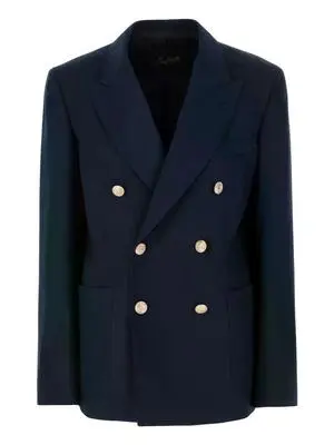 Seafarer Double-breasted Jacket - Blue