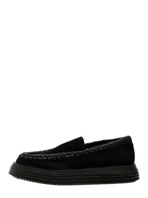 THE ANTIPODE Braided-Trim Platform Loafers