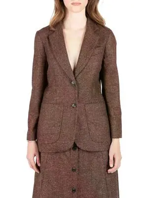 SOCIETE ANONYME Houndstooth Jacket - Red