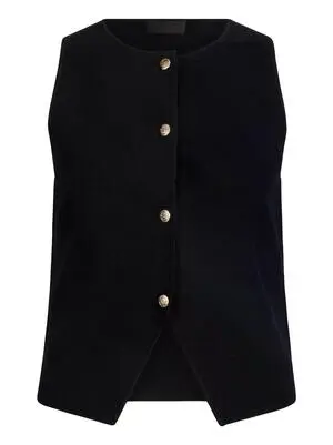 Liu Jo Round-neck Waistcoat - Black