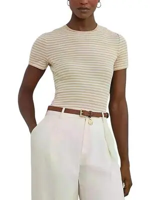 Ralph Lauren Striped Short-sleeve T-shirt - Neutrals