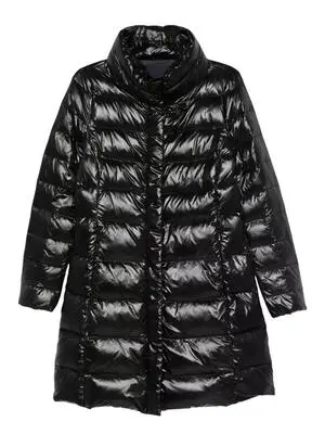FAY Quilted Stand-collar Coat - Black