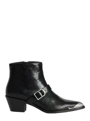Zadig&Voltaire Tylow Wild Mirror Cowboy Boots - Black