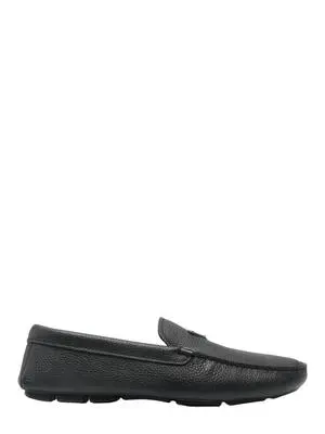 Prada Triangle Logo Loafers - Black