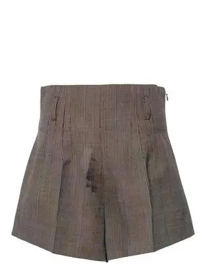 Prada High-waist Tailored Shorts - Brown