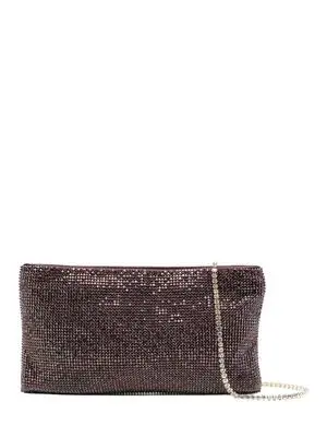 Benedetta Bruzziches Crystal-embellished Clutch - Purple