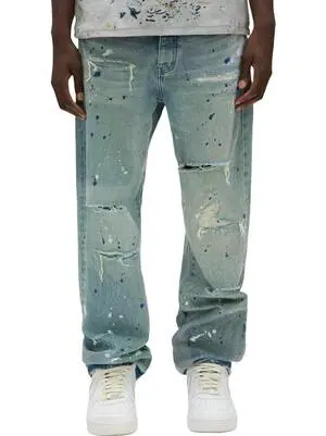 PURPLE BRAND P011 Patch Repair Jeans