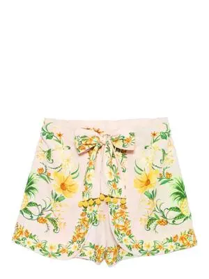 Farm Rio Botanical Beauty Shorts - Pink