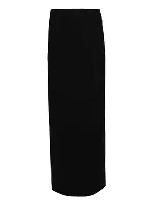 MONOT High-waisted Column Maxi Skirt - Black