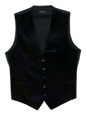Tagliatore Cotton Waistcoat - Blue