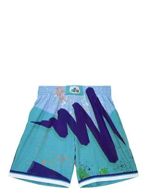 Mitchell & Ness Nba Charlotte Hornets 1992 Hyper Hoops Swingman Basketball Shorts - Blue