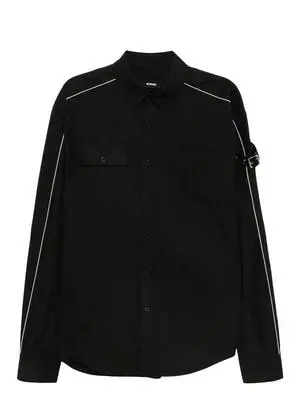 We11Done Belted Shirt - Black