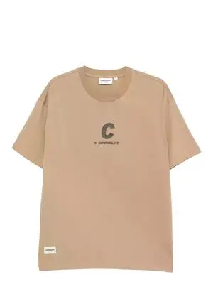 CHOCOOLATE Logo-print T-shirt Neutrals
