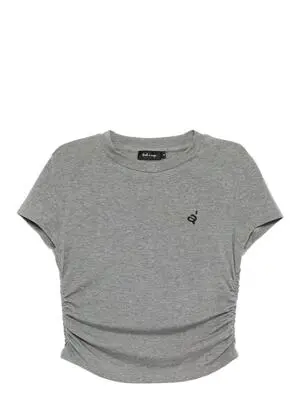 TOUT A COUP Logo-embroidered Top - Grey