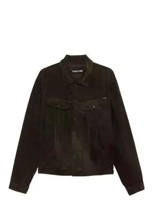TOM FORD Corduroy Button-fastening Jacket - Green