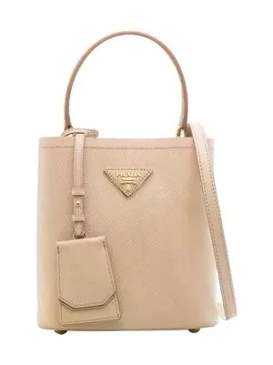 Prada Small Panier Tote Bag - Neutrals