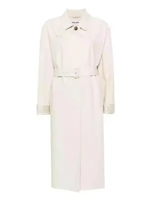 MIU MIU Cotton Single-Breasted Coat