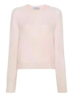 Prada Crew-neck Cashmere Jumper - Pink