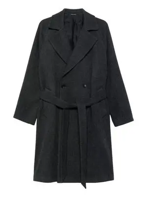 Tagliatore Belted Coat - Grey
