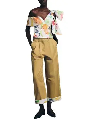 ROSIE ASSOULIN Fruit-Print Bow Top