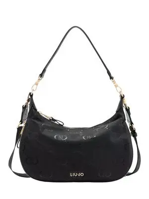 Liu Jo Logo-print Zip Shoulder Bag - Black