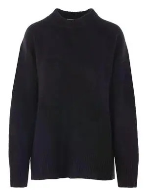 Co Crew-neck Wool-cashmere Blend Sweater - Black