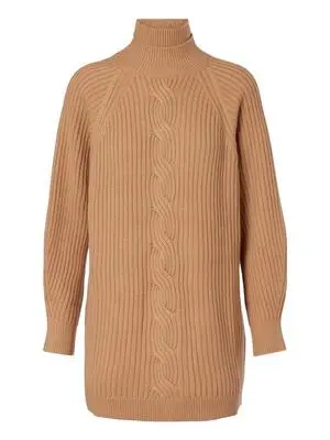 Max Mara Alcazar Wool And Cashmere Turtleneck Sweater - Brown