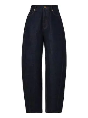 Givenchy Cocoon High-rise Wide-leg Jeans - Blue