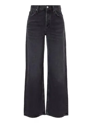 AGOLDE Low Slung Baggy Wide-leg Jeans - Black