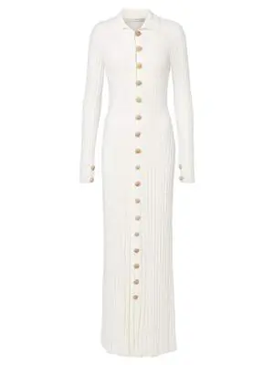 Christopher Esber Sundial Shell Cotton-blend Maxi Dress - White