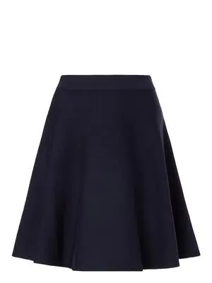 Max Mara Ubalda Virgin Wool Miniskirt - Blue
