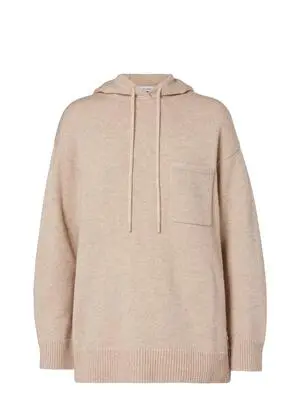 Max Mara Liana Wool And Cashmere Hoodie - Beige