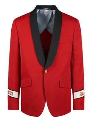 Gucci Fo Wool Singlebreasted Blazer - Flame