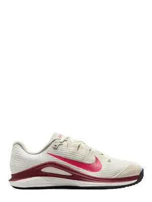 Nike Court Air Zoom Vapor 12 Clay Athletic Sneakers - Pale Ivory/sail/team Red