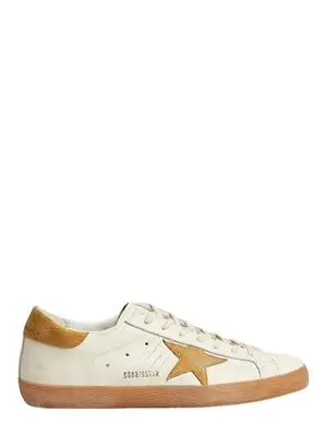 GOLDEN GOOSE Super-star Gumin Sneakers - White/ocra