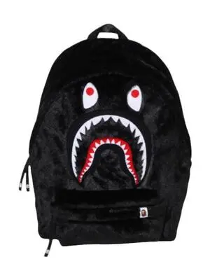 A BATHING APE Shark Fur Daypack - Black